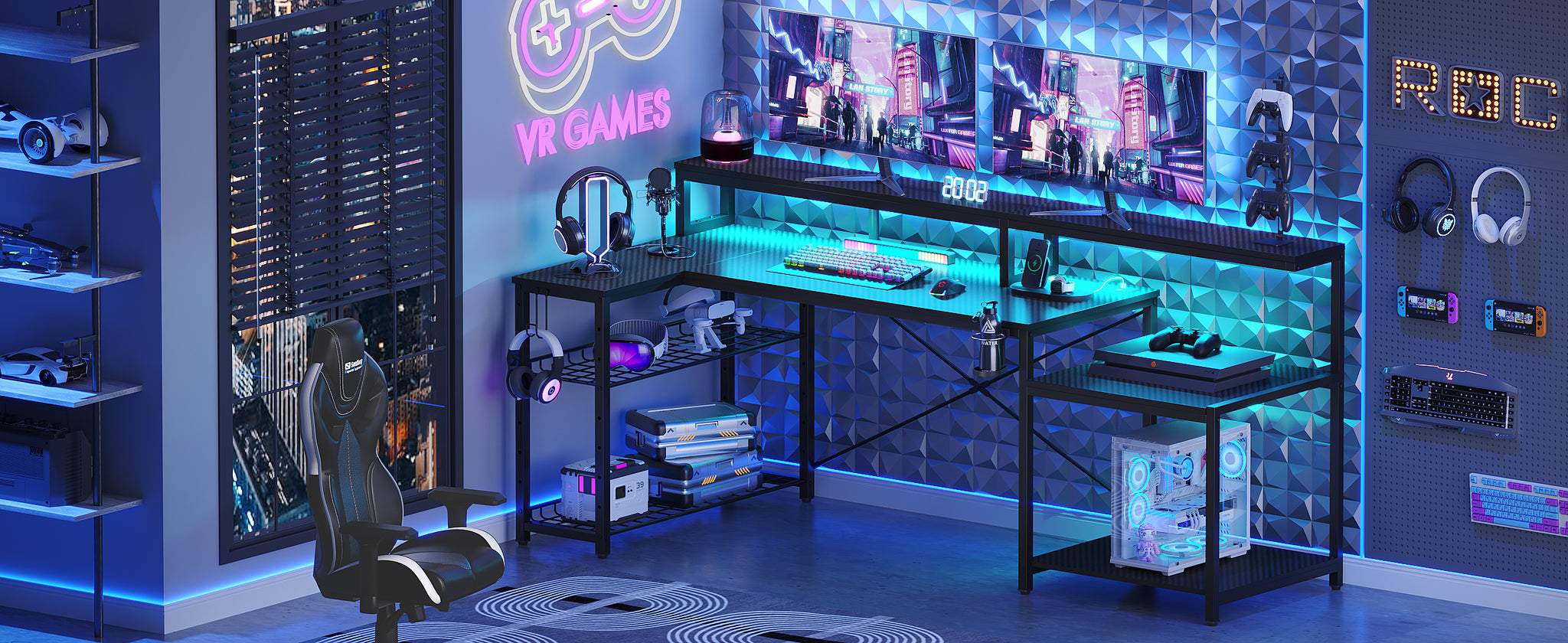 Bestier LED Gaming Desk Collections - Shop Now
