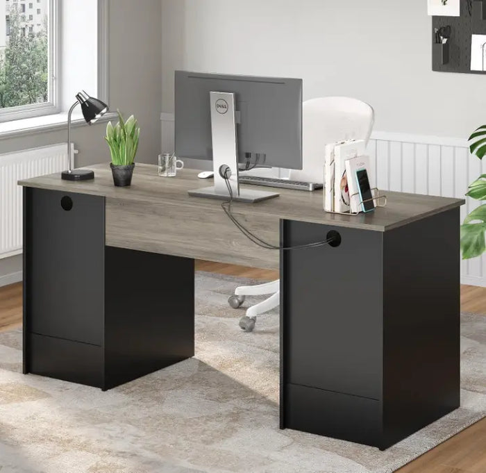 Computer Desk - Bestier 59 Inch with 4 Drawers and Keyboard Tray