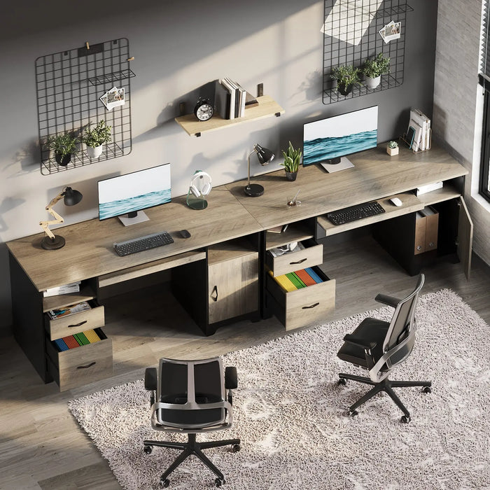 59 Inch Executive Desk with Drawers | Office Furniture