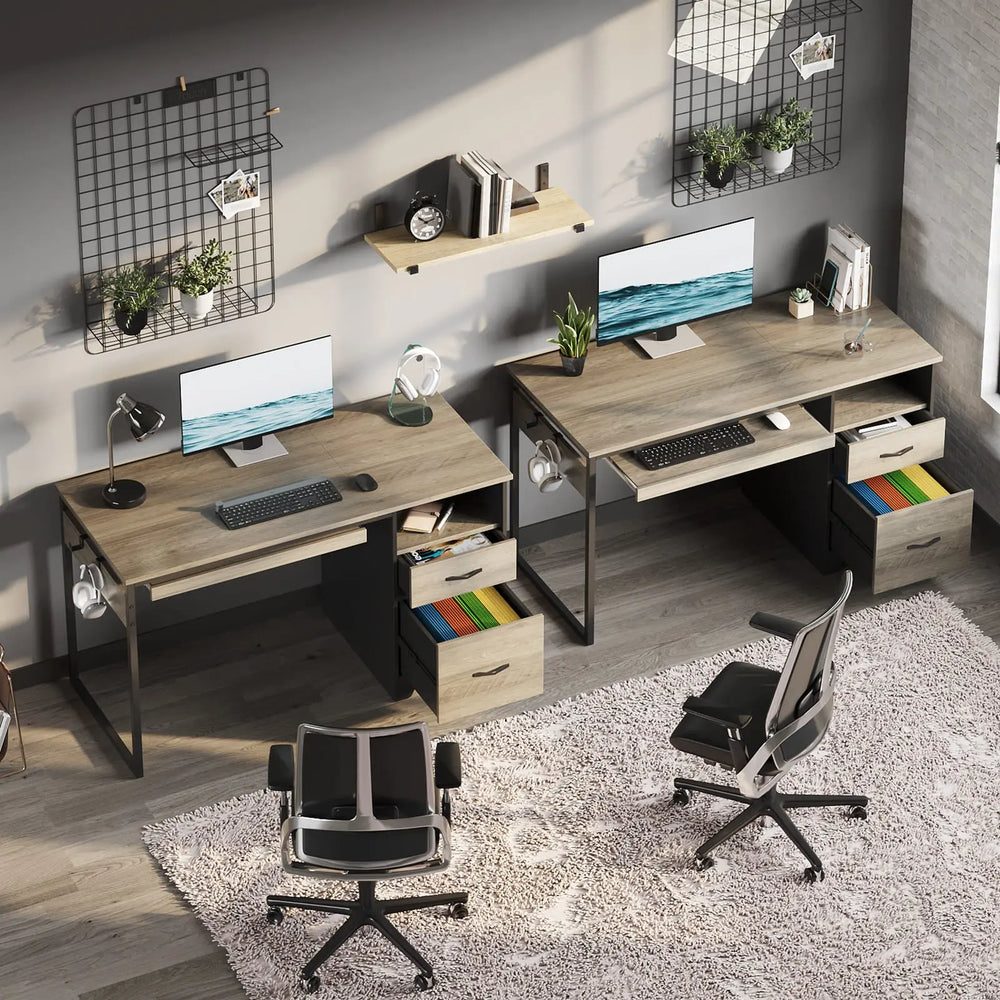 Computer Desk - Bestier 48 Inch Office Desk with Drawers